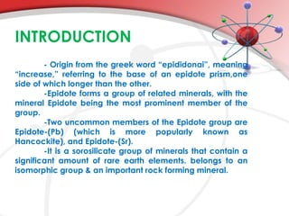 Epidote group | PPTX