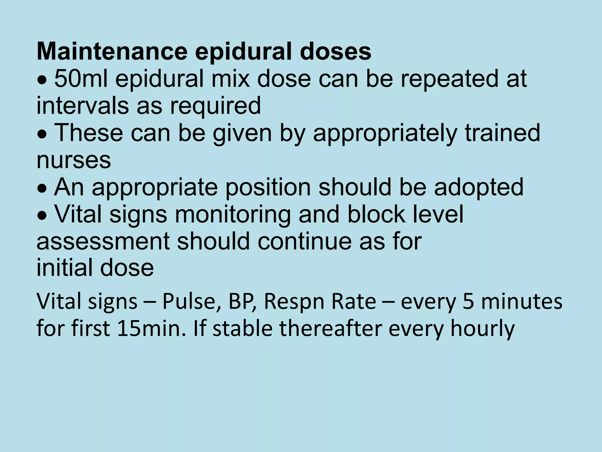 Epidural analgesia for labour | PDF