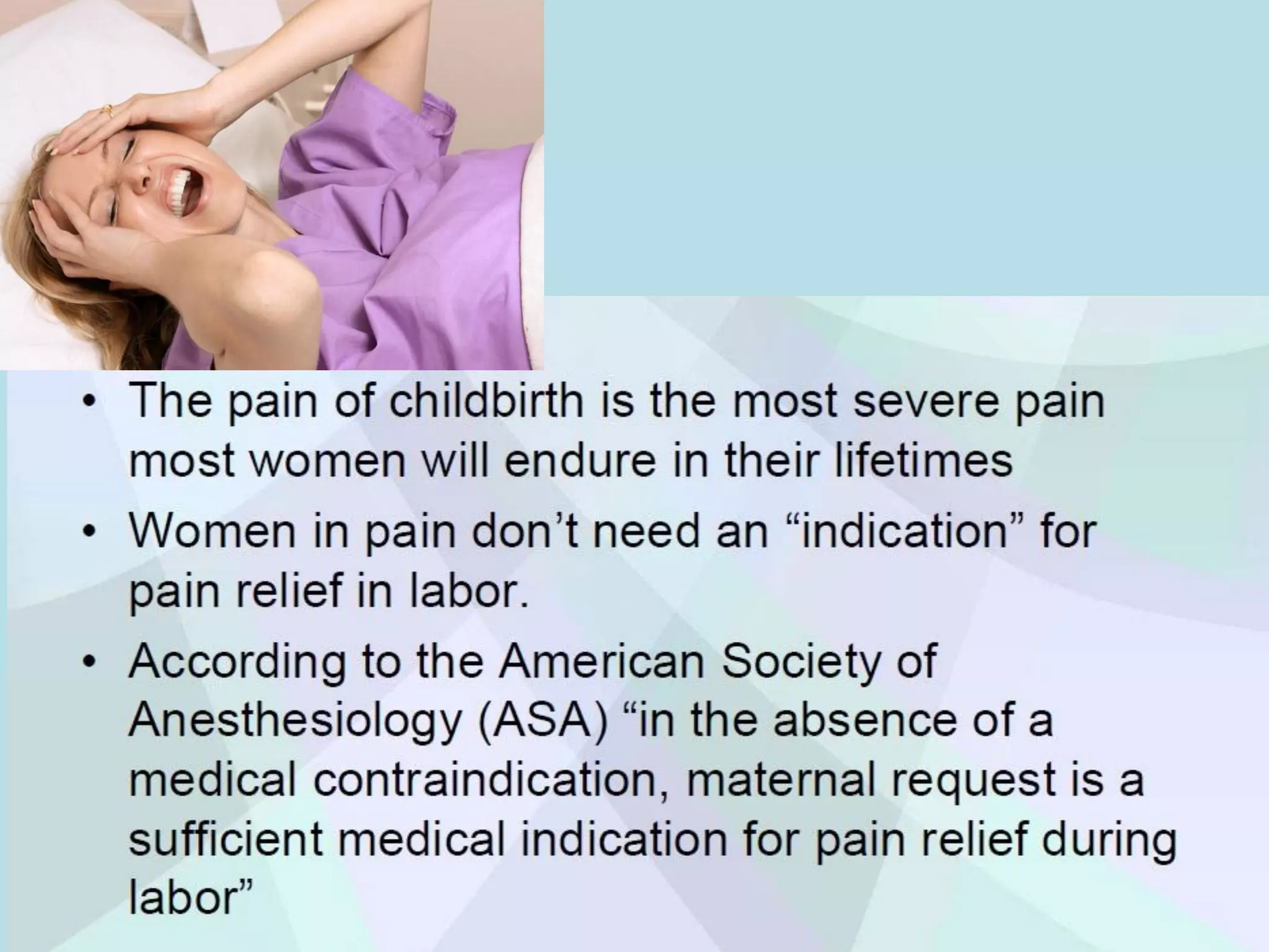 Epidural Analgesia For Labour Ppt