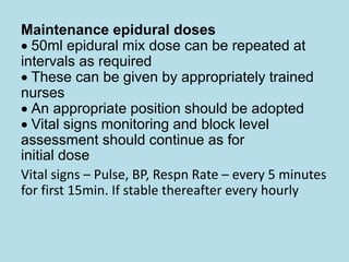Epidural analgesia for labour | PDF