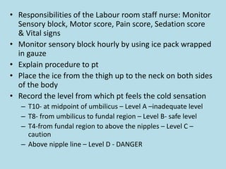 Epidural analgesia for labour | PDF