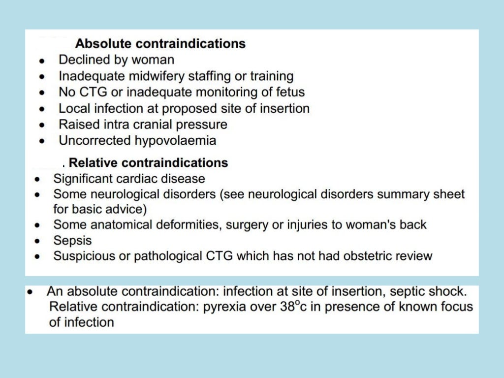 Epidural Analgesia For Labour