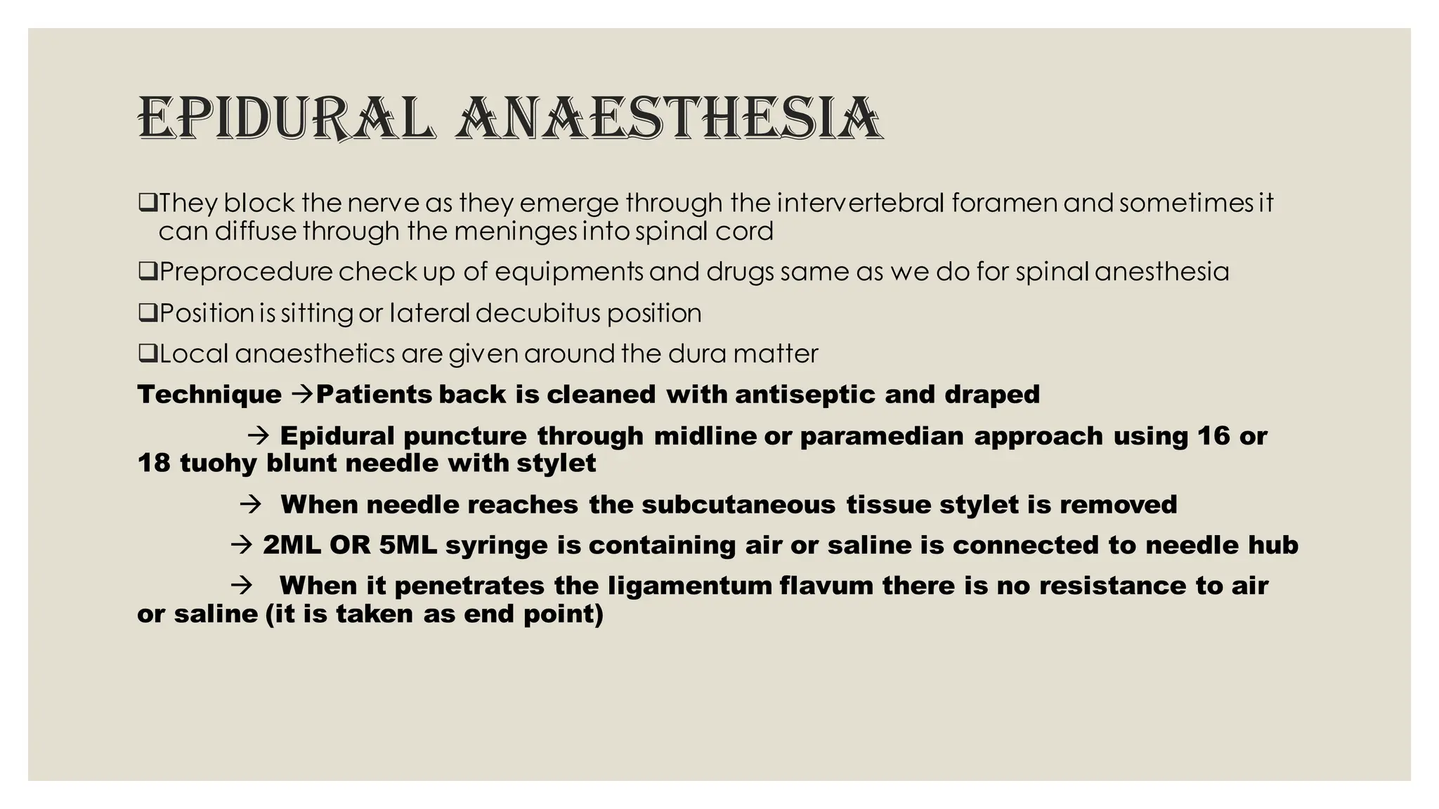 Epidural and spinal anaesthesia.for you alll | PDF