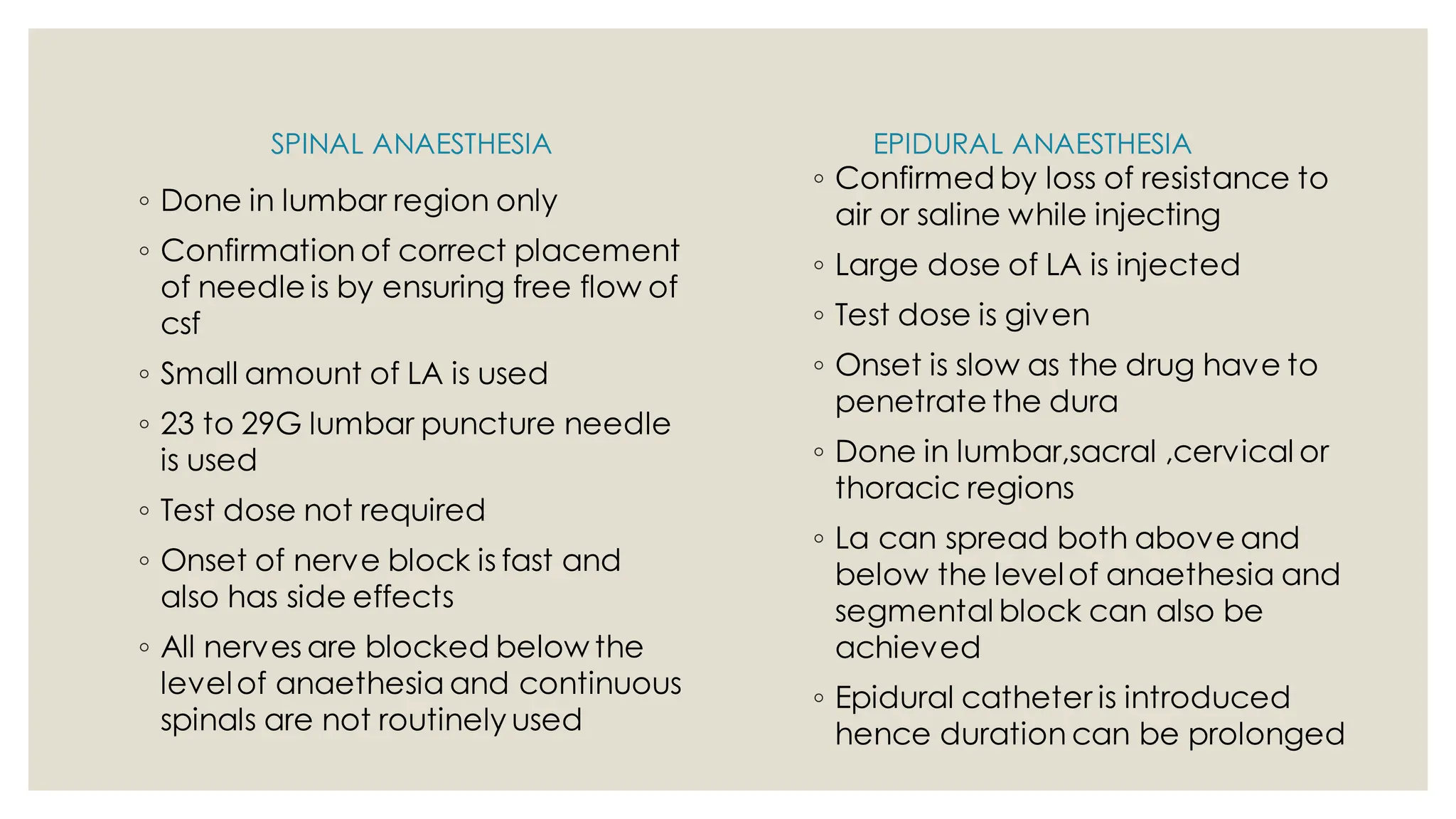 Epidural and spinal anaesthesia.for you alll | PDF
