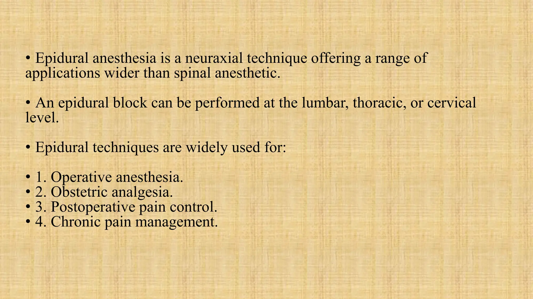 Epidural anesthesia - 5 A.pdf epidural anaesthesia is | PPT