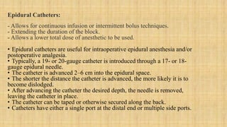 Epidural anesthesia - 5 A.pdf epidural anaesthesia is | PDF
