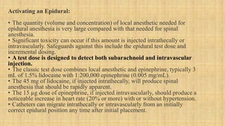 Epidural anesthesia - 5 A.pdf epidural anaesthesia is | PDF