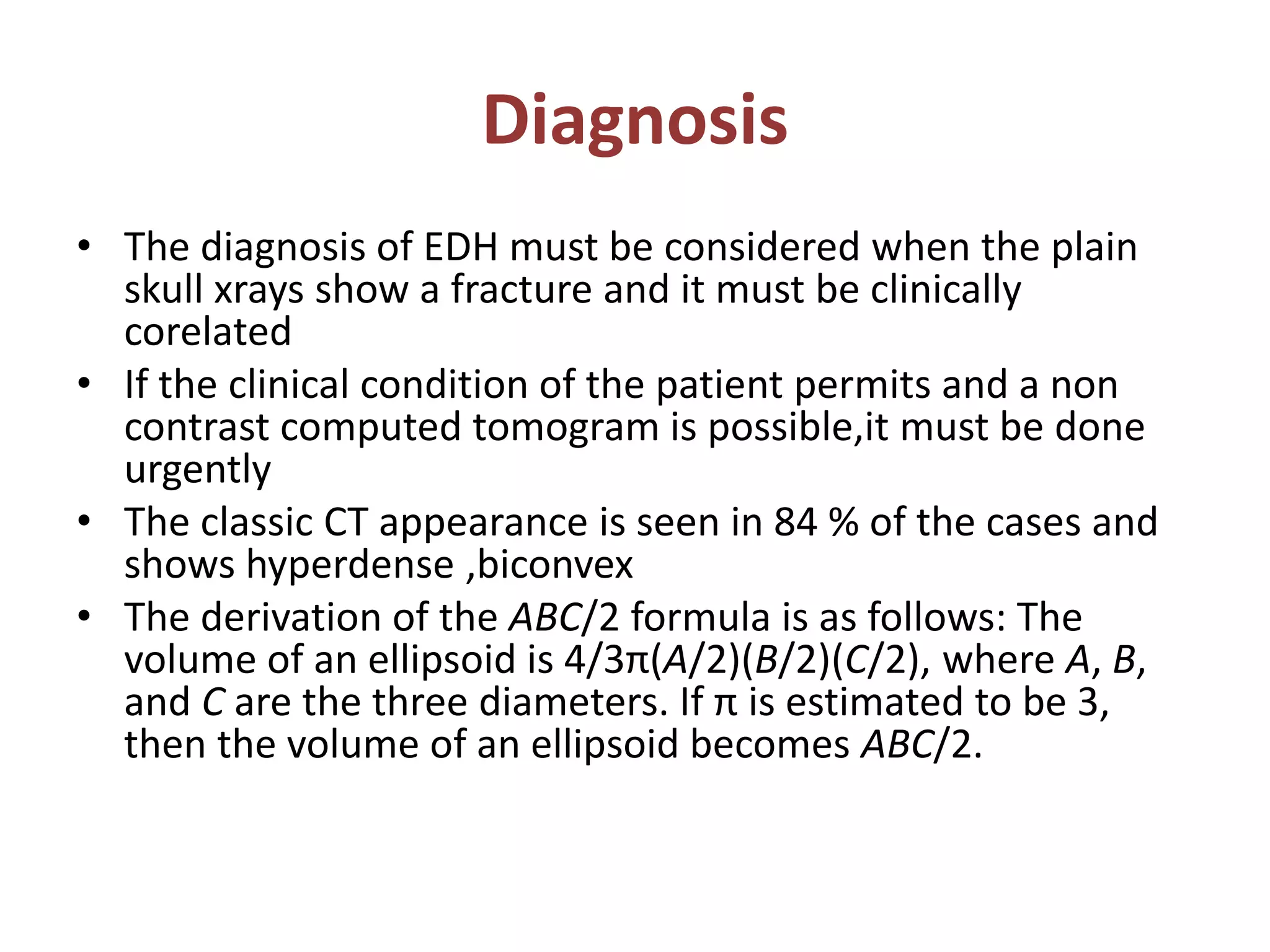 Epidural haematoma extradural haemorrhage | PPTX