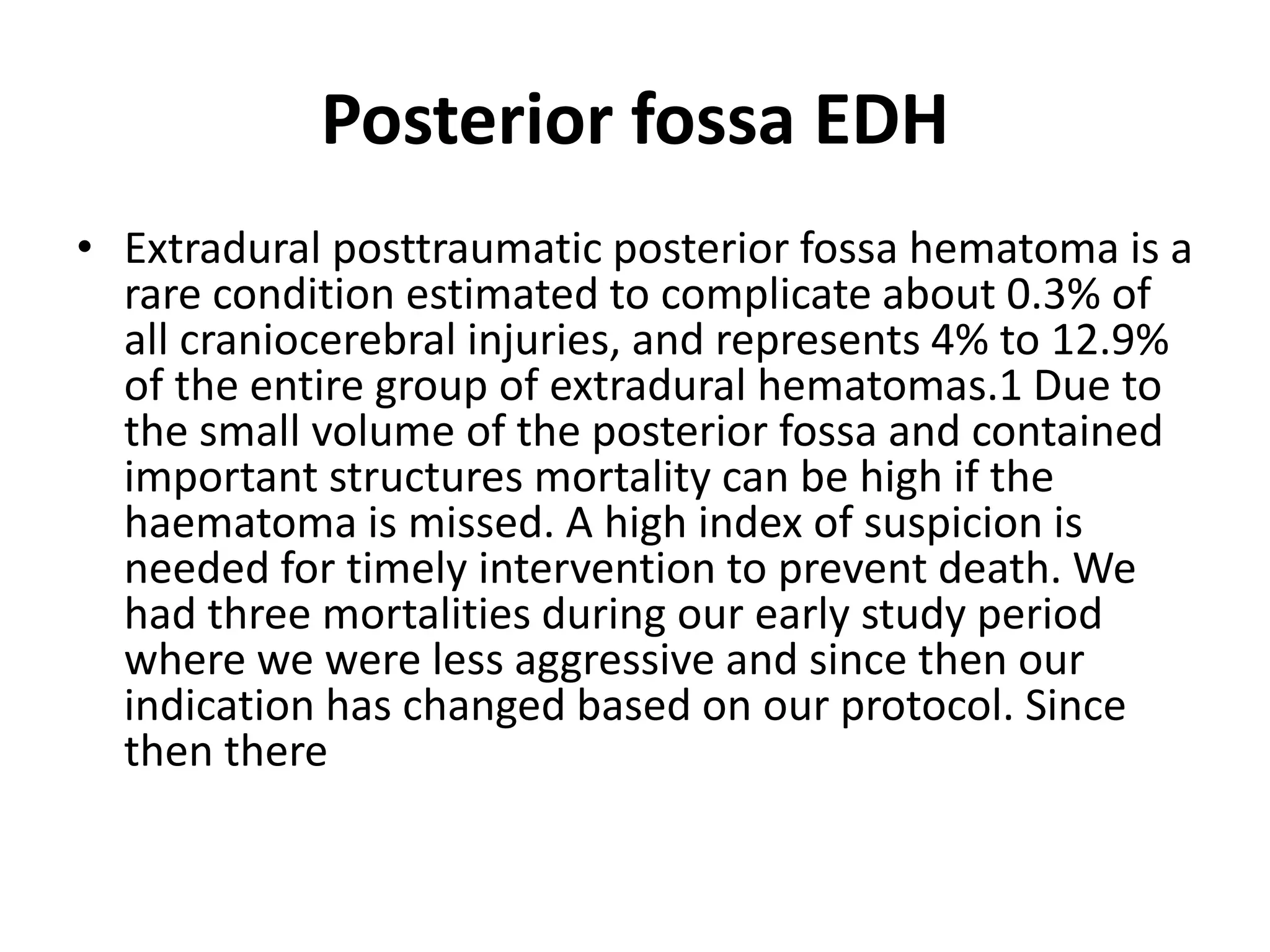 Epidural haematoma extradural haemorrhage | PPTX