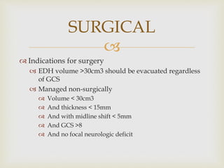Epidural hematoma | PPTX