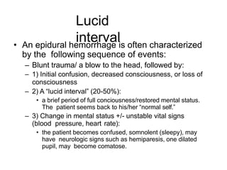 Epidural hematoma | PPTX