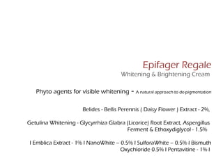 Epifager regale | PPT