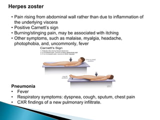 Epigastric pain differential diagnosis | PPTX