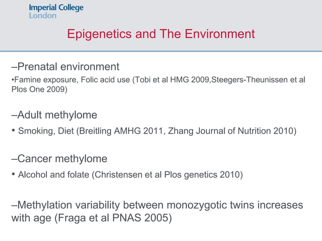 Epigenetic Mechanisms and Gene-environment interaction the role of ...