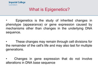 Epigenetic Mechanisms and Gene-environment interaction the role of ...