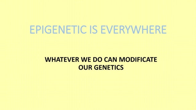 Epigenesis | PPTX