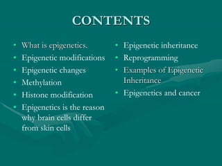 what is Epigenetics and It's Functionality | PPT