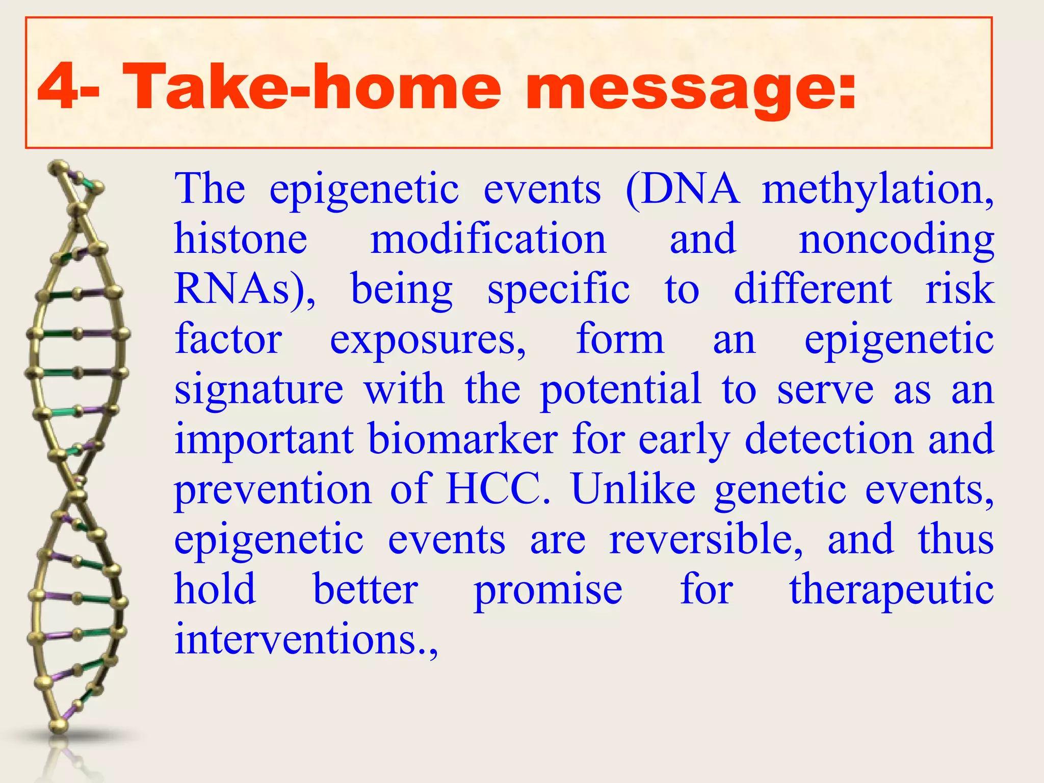 Epigenetic Changes in Hepatocellular Carcinoma (HCC) . | PPT