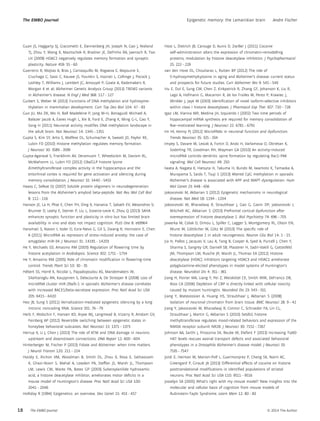 Epigenetic memory the lamarckian brain embj.201387637.full