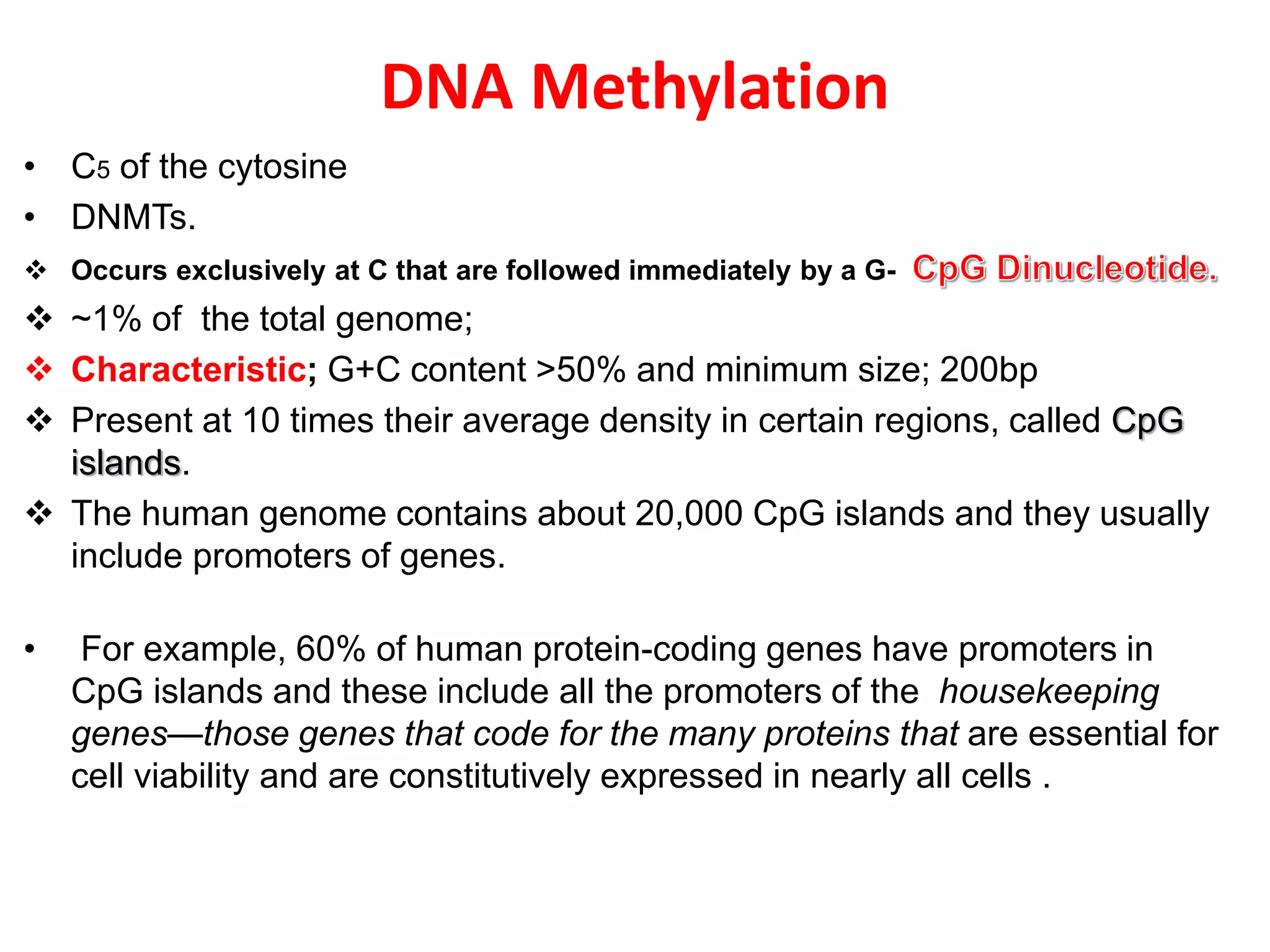 Epigenetics- Transcription regulation of gene expression | PPTX