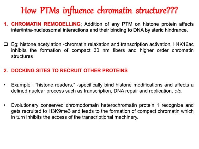 Epigenetics- Transcription regulation of gene expression | PPTX