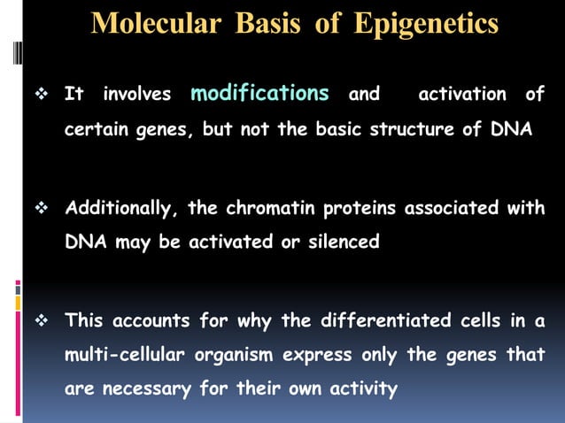 Epigenetics | PPTX