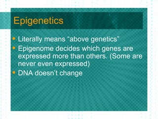 Epigenetics | PPT