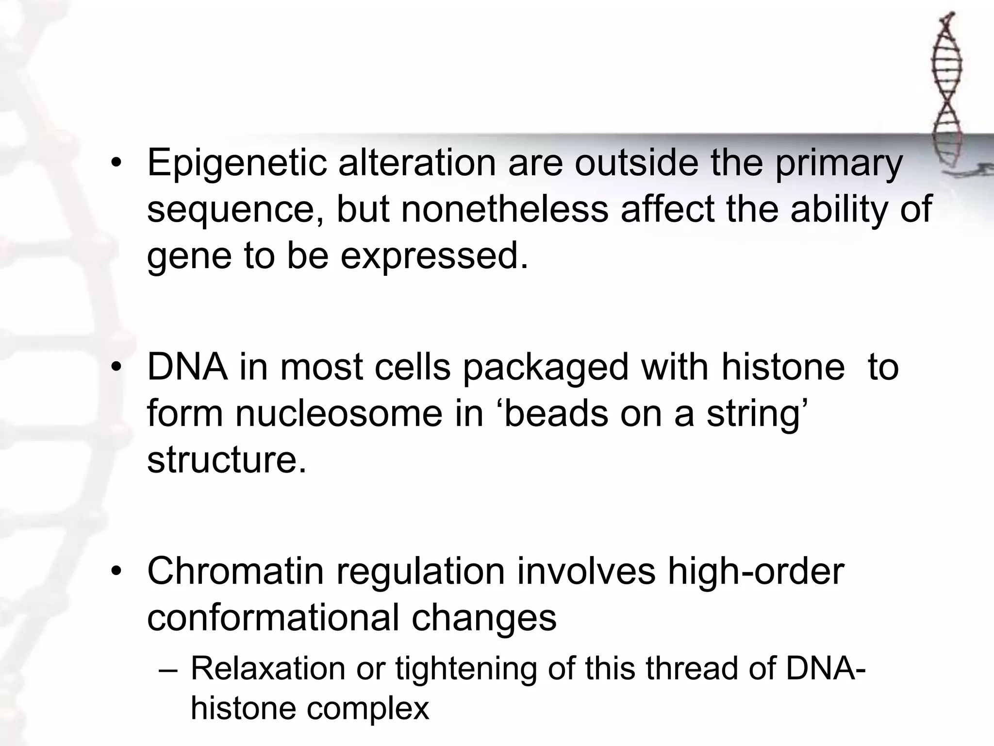 Epigenetics: Introduction and Definition and the mechanism | PPTX