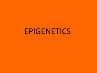 Epigenetics | PPT