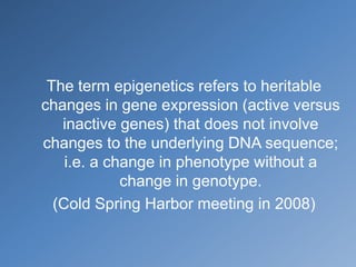 Epigenetics | PPSX
