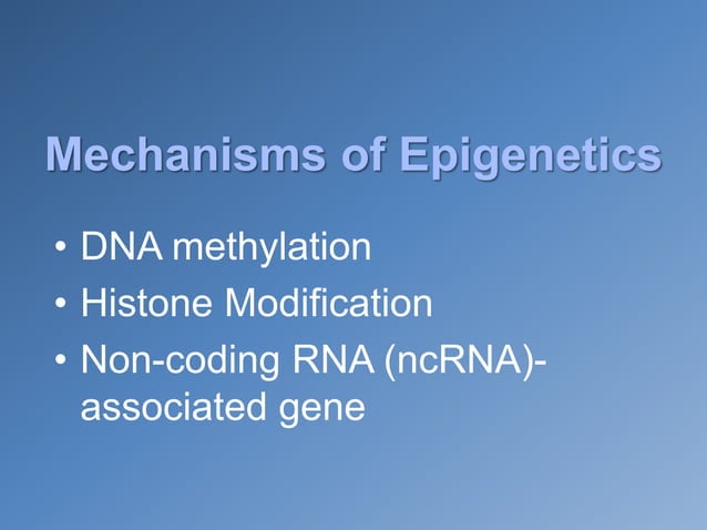 Epigenetics | PPSX