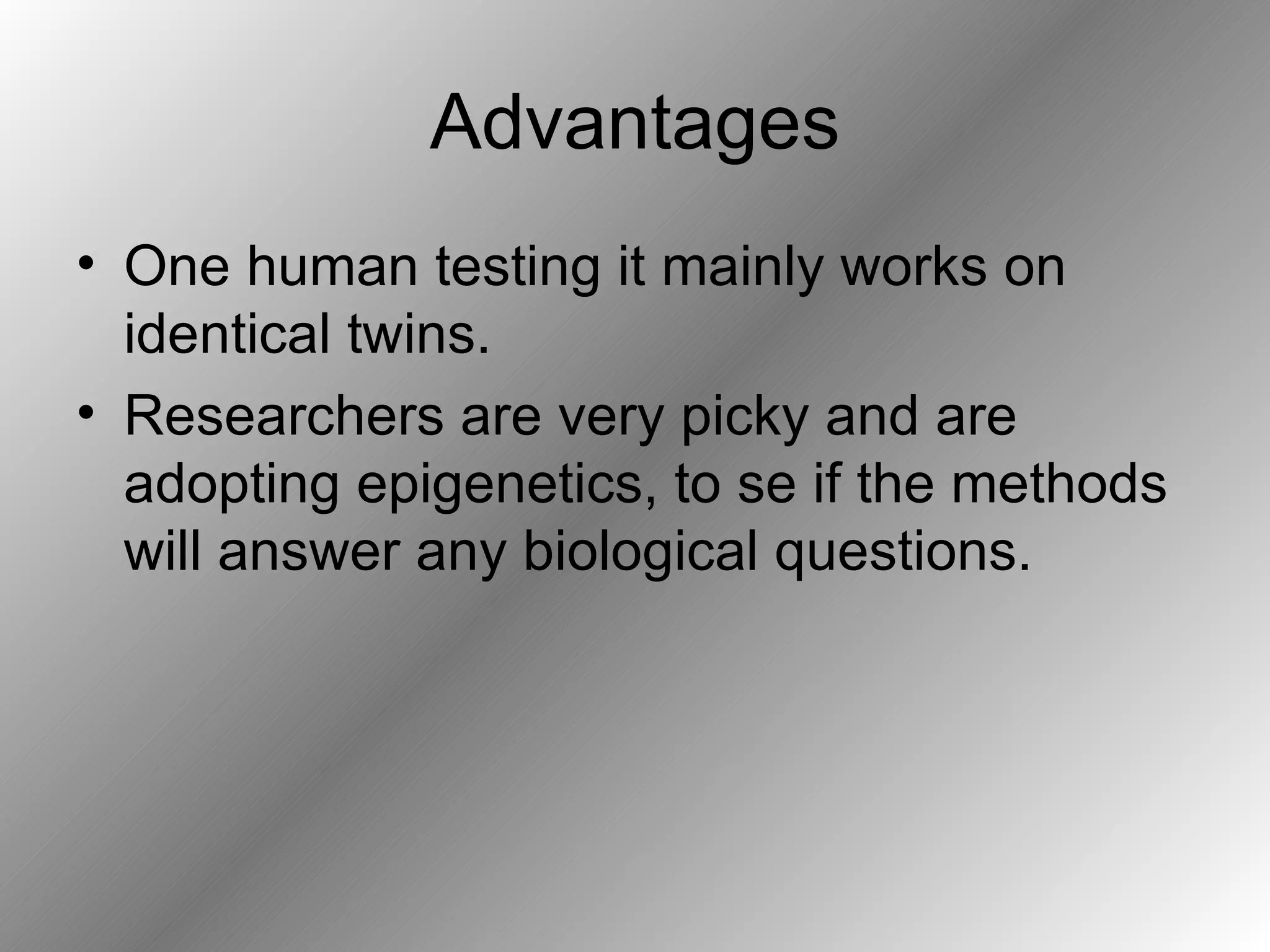 Epigenetics bio proj | PPT