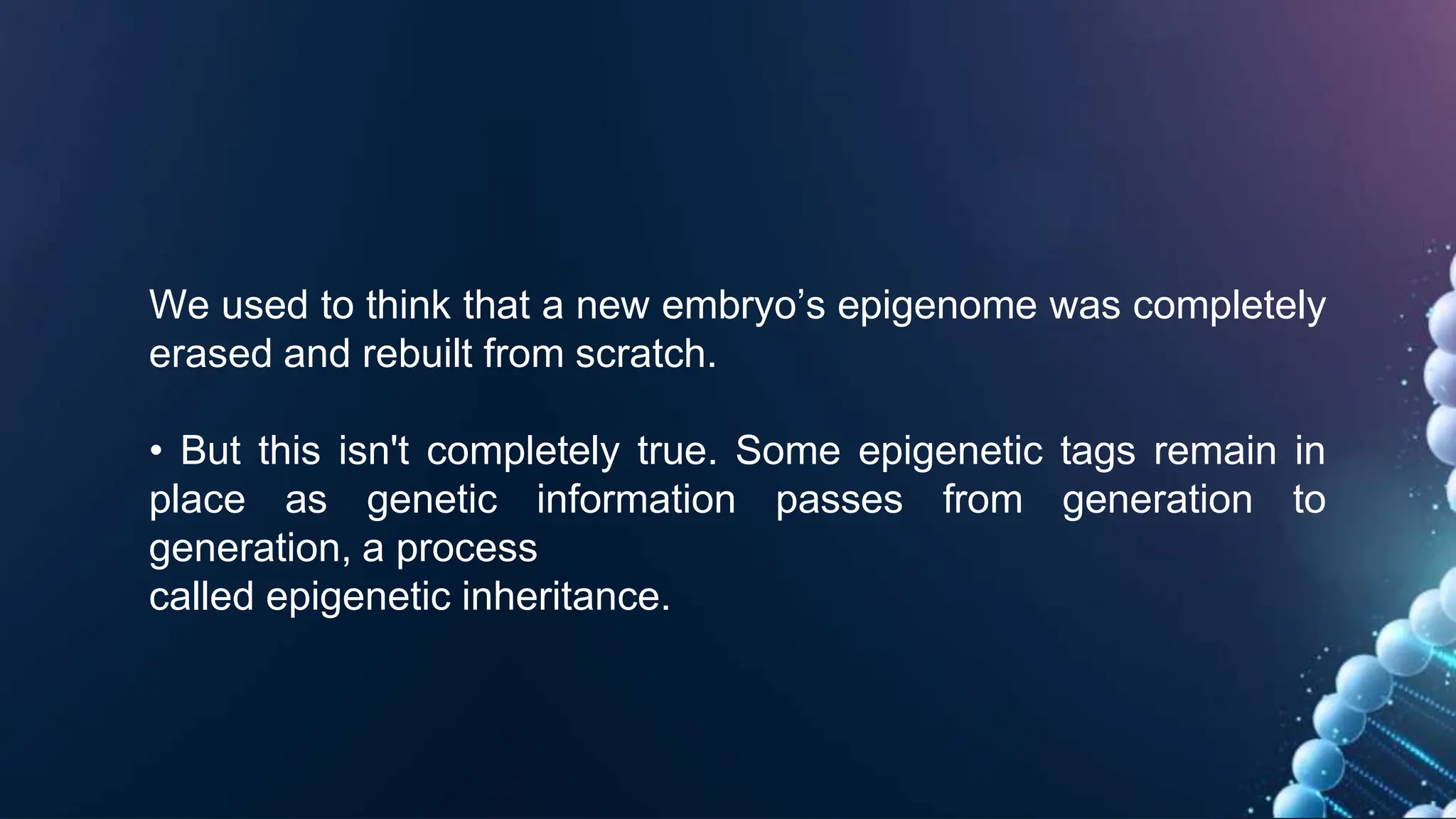 Epigenetics by Dr.Chandan, how epigenetic changes influence embryos | PPTX