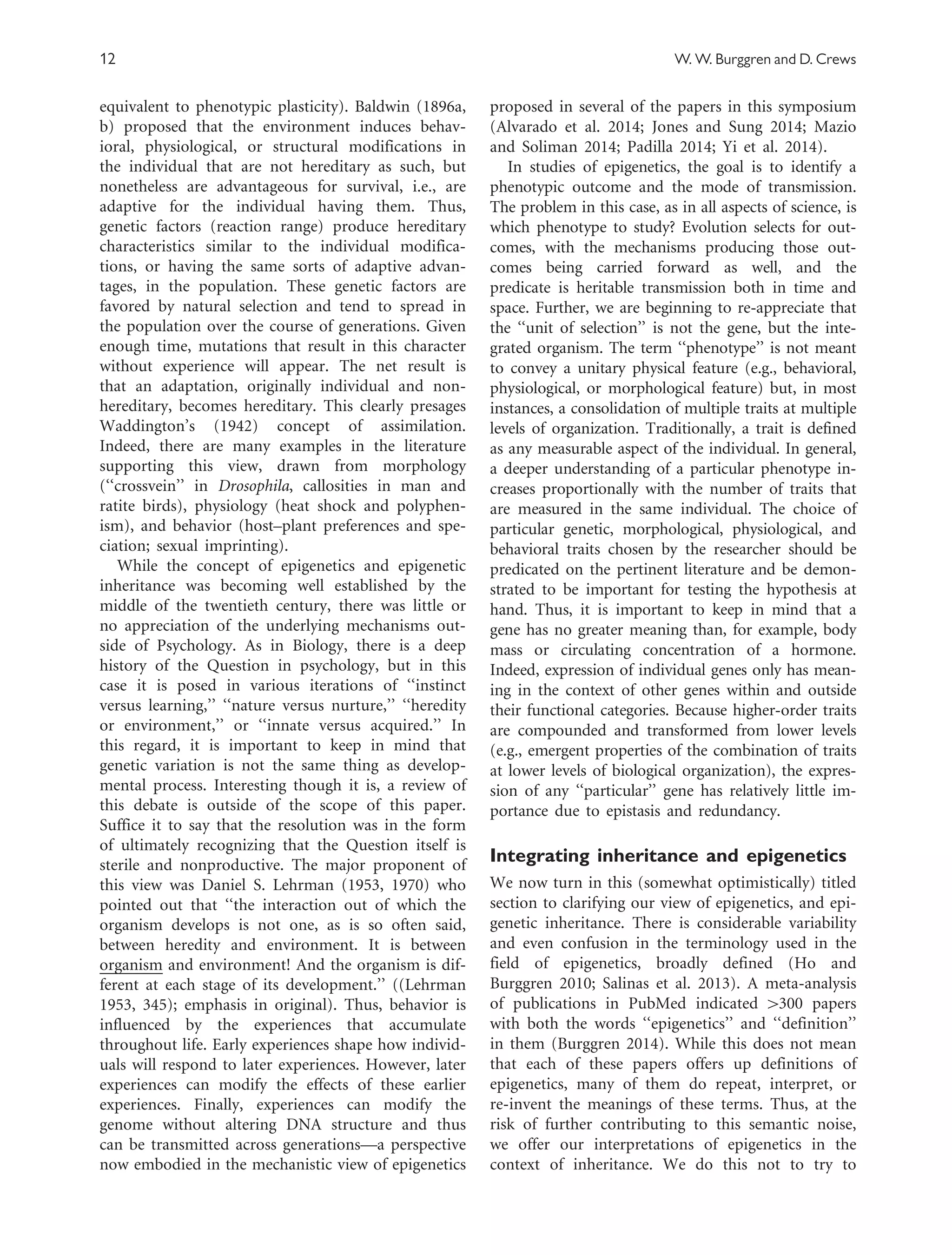 Epigenetics comparative biology | PDF