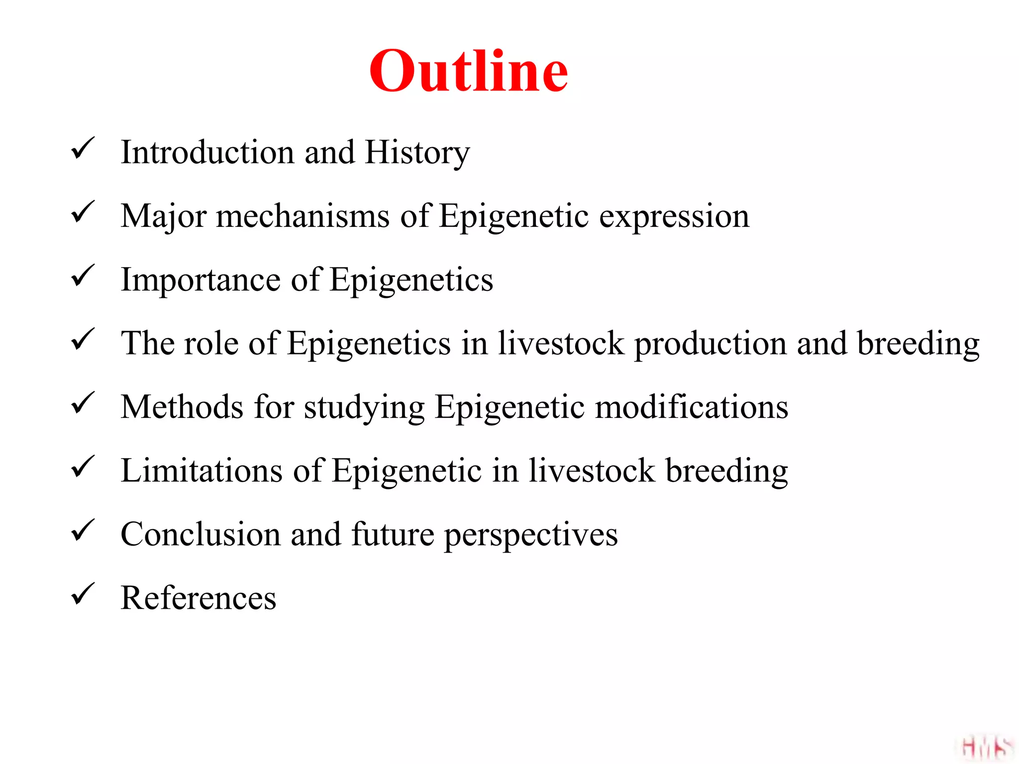 Epigenetics importance in livestock breeding and production | PPSX ...