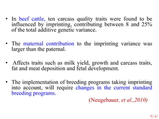 Epigenetics importance in livestock breeding and production | PPSX