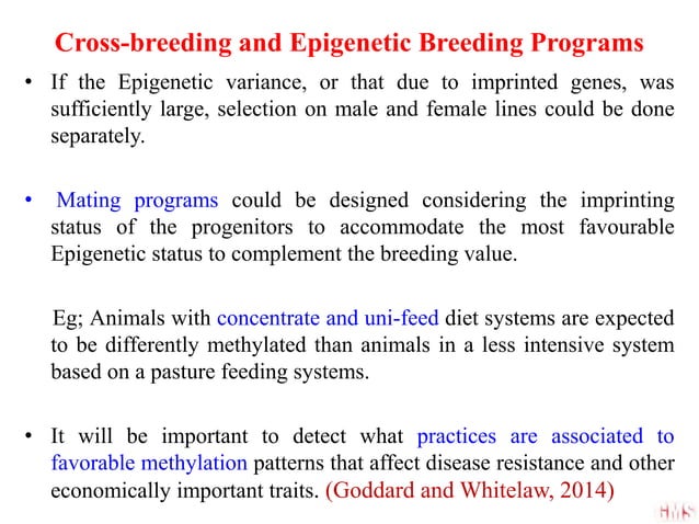 Epigenetics importance in livestock breeding and production | PPSX
