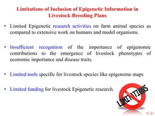 Epigenetics importance in livestock breeding and production | PPSX