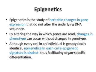 epigenetics IN MALE INFERTILITY and consequences | PPTX