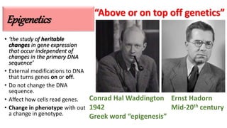Epigenetics In Oral Health & it's role in Oral Cancer - pptx. | PPTX