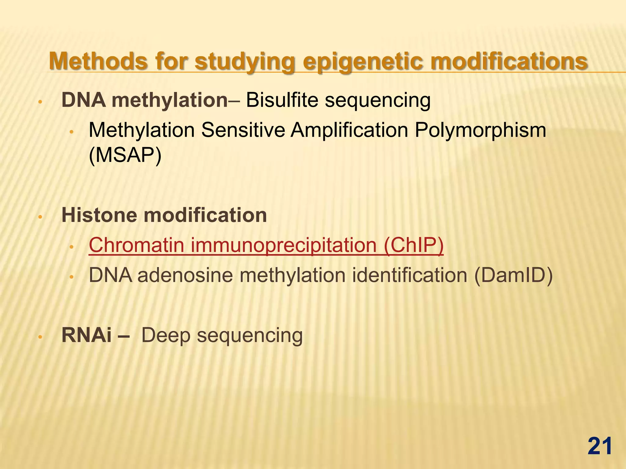 Epigenetics mediated gene regulation in plants | PPTX