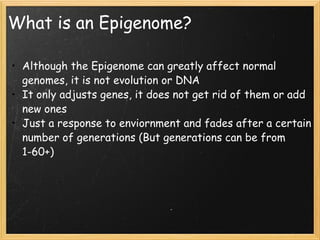 Epigenetics presentation | PPT