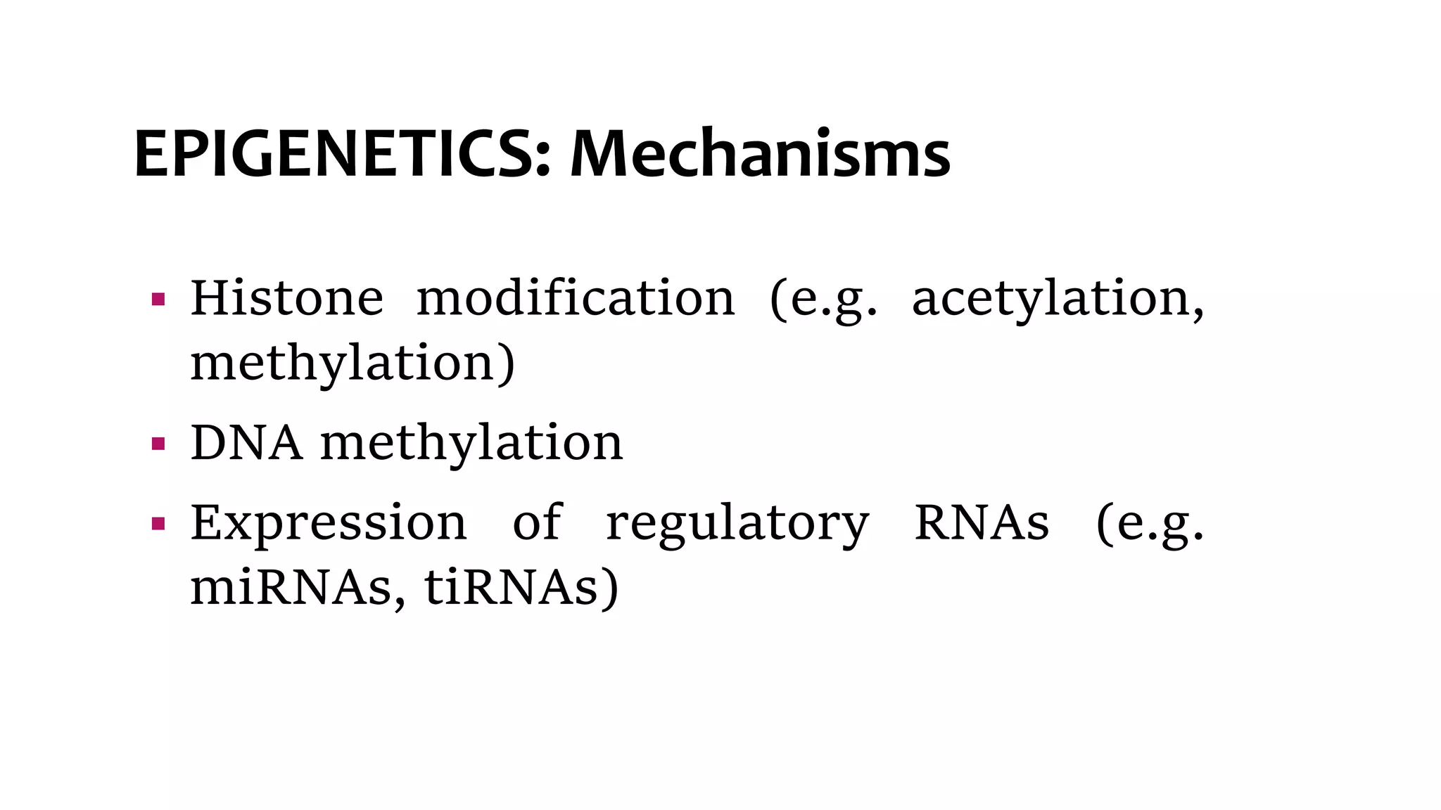 What is Epigenetics? | PPTX