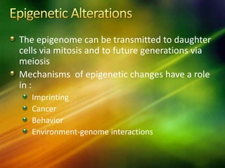 Epigenetics | PPTX