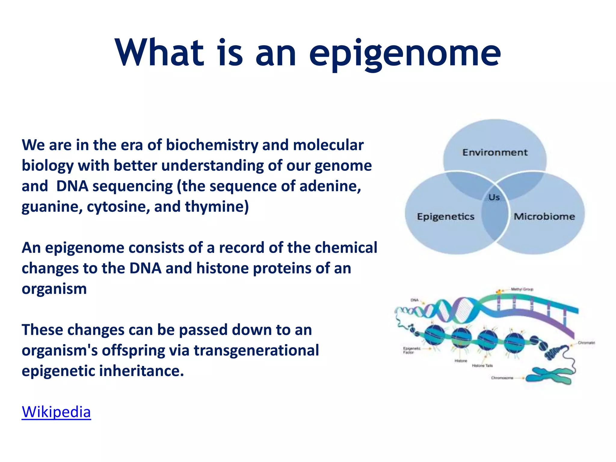 Epigenetics, the microbiome and the environment | PPTX