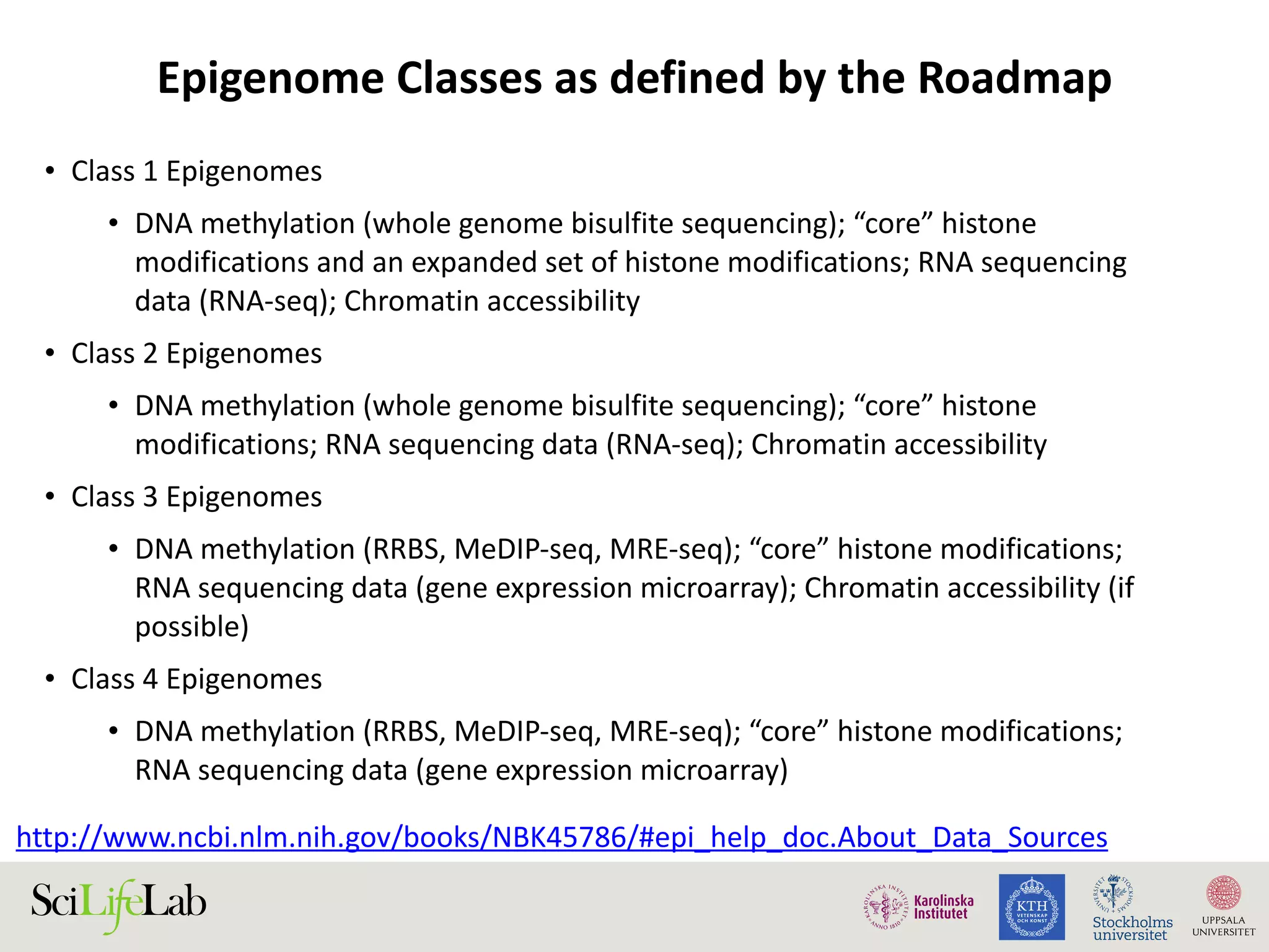 Epigenome roadmap ge-mvt2016-amb.slideshare | PDF