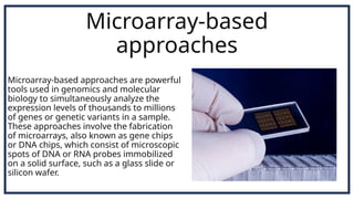 presentation on epigenomics , and technologies in epigenomics | PPTX