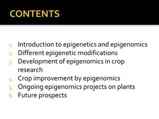 Epigenomics gyanika | PPTX