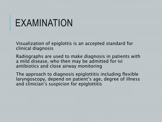 Epiglottitis | PPTX