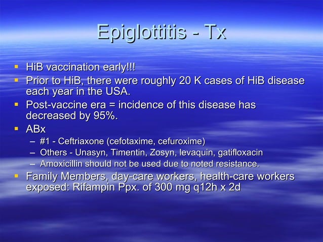Epiglottitis Mrcme | PPT | Ear, Nose and Throat Conditions | Diseases ...